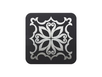 Laser Engraving Stainless Steel Coaster - BLACK - AGC Education