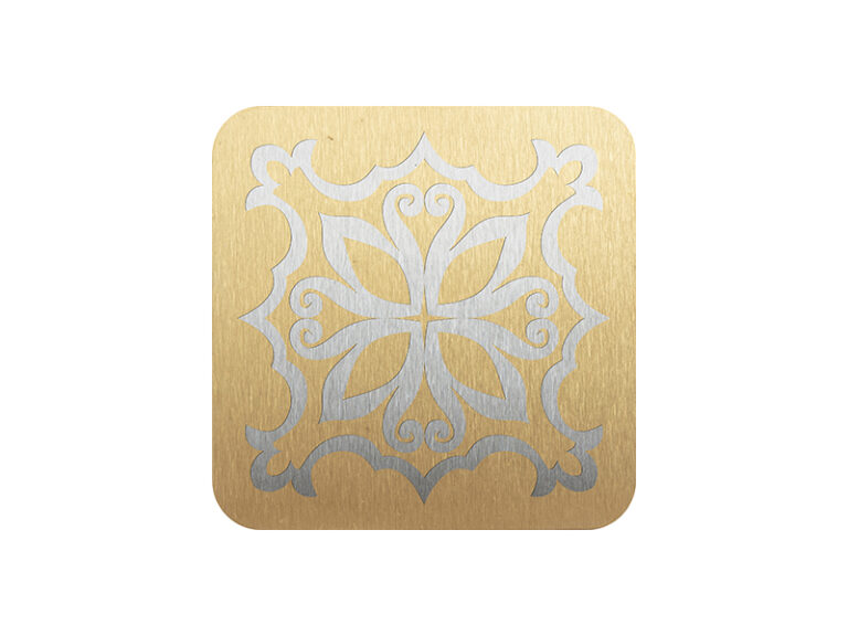 Laser Engraving Stainless Steel Coaster - GOLD - AGC Education